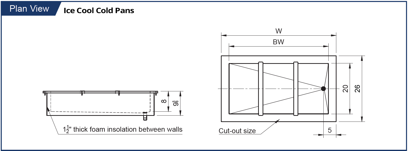 Stainless Steel Ice Cool Cold Pans - GSW